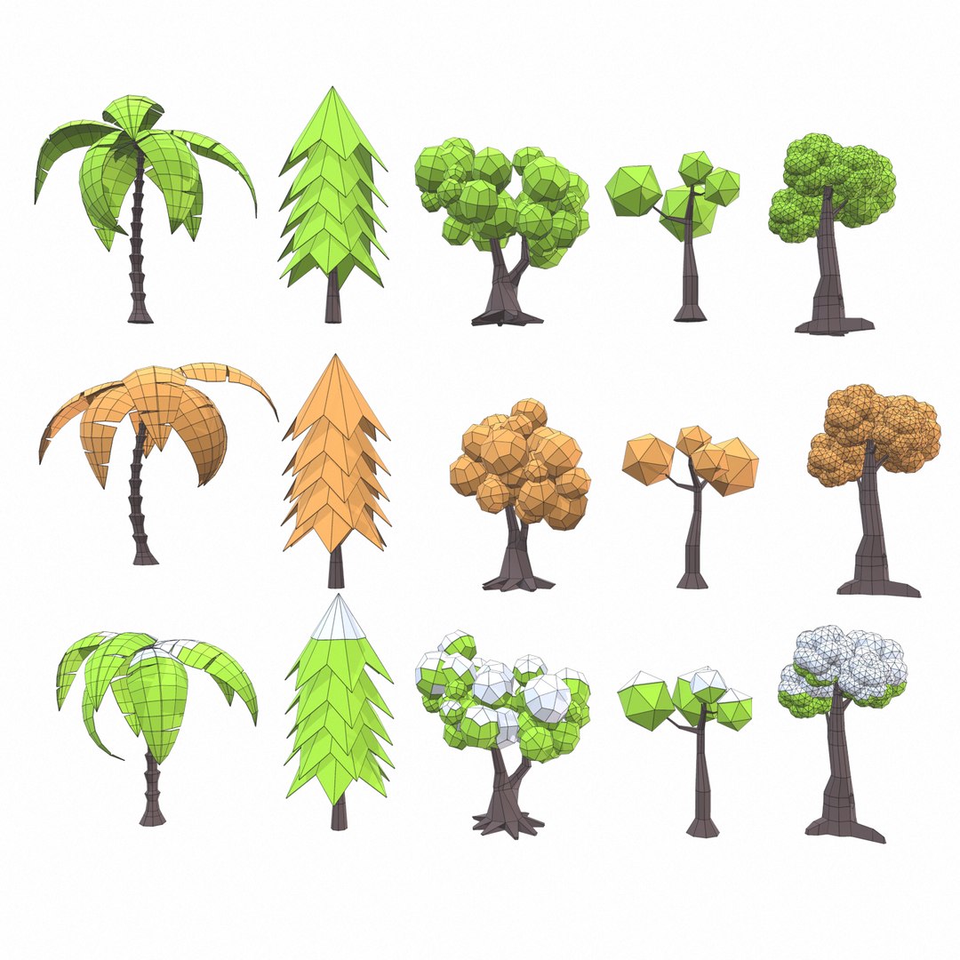 Tree Set Model - TurboSquid 1665779
