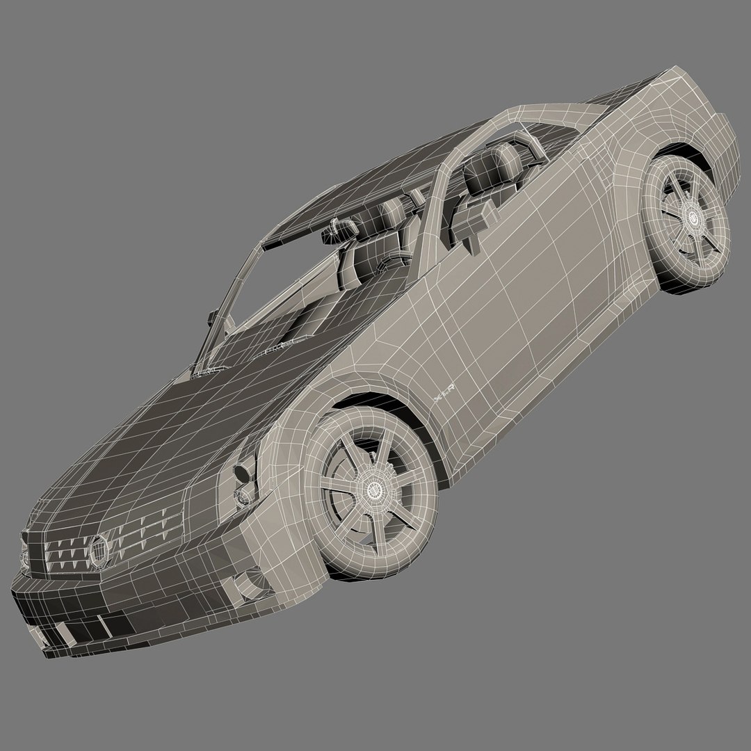 3d Model Of Cadillac Xlr Hardtop 2006