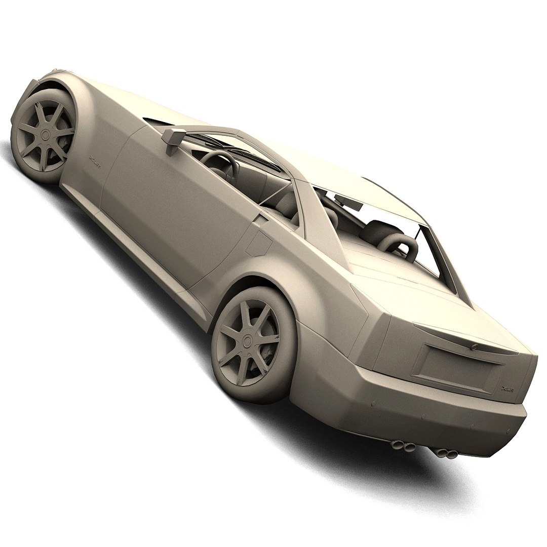 3d Model Of Cadillac Xlr Hardtop 2006