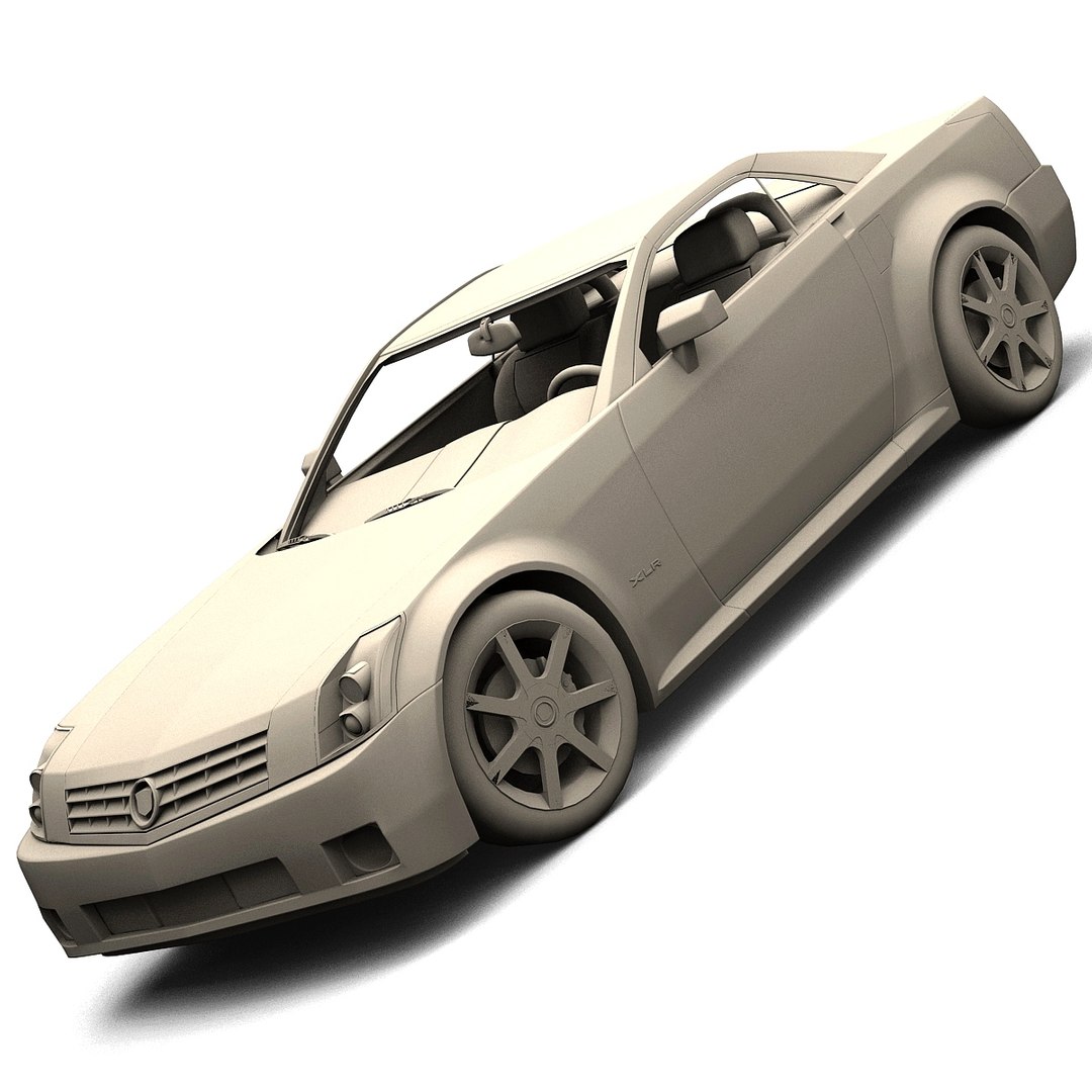 3d Model Of Cadillac Xlr Hardtop 2006