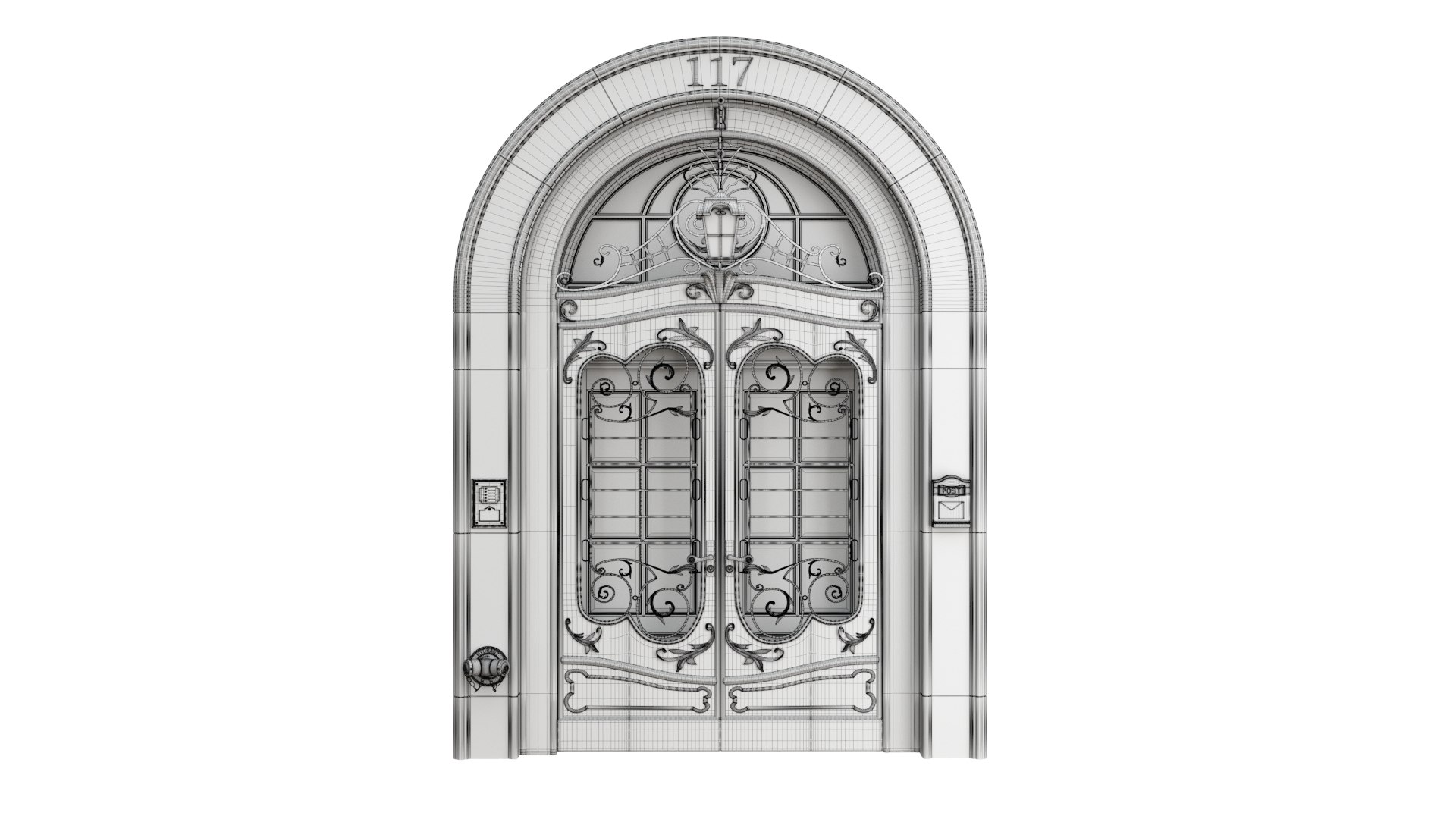 Doors Entry 3D Model - TurboSquid 1305217
