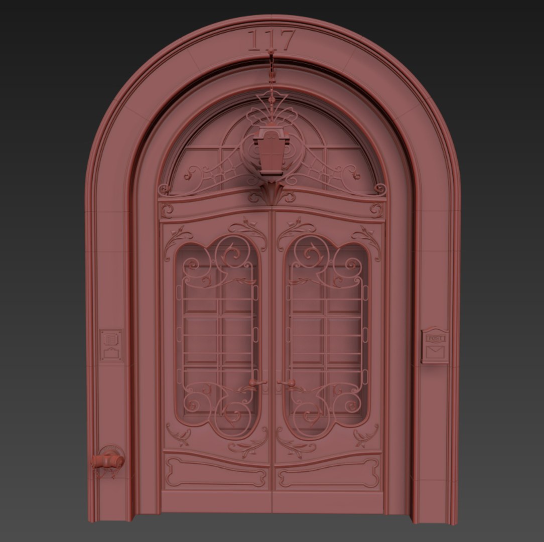 Doors Entry 3D Model - TurboSquid 1305217