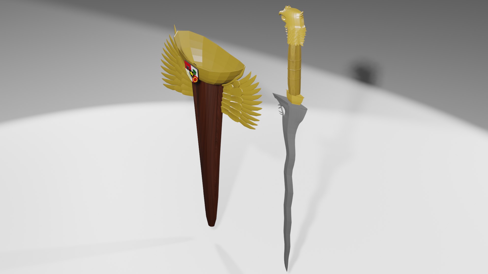 3D Model Keris With Pancasila Symbol - TurboSquid 2146117
