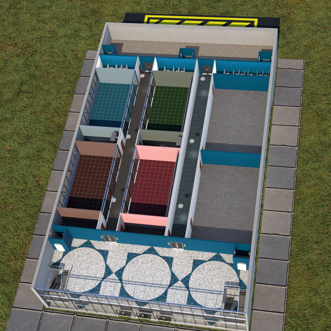 Science research building 3D model - TurboSquid 1565310