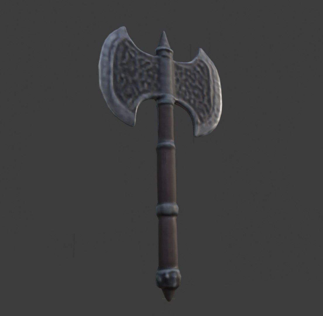 Medival Axe 3D Model - TurboSquid 2207672