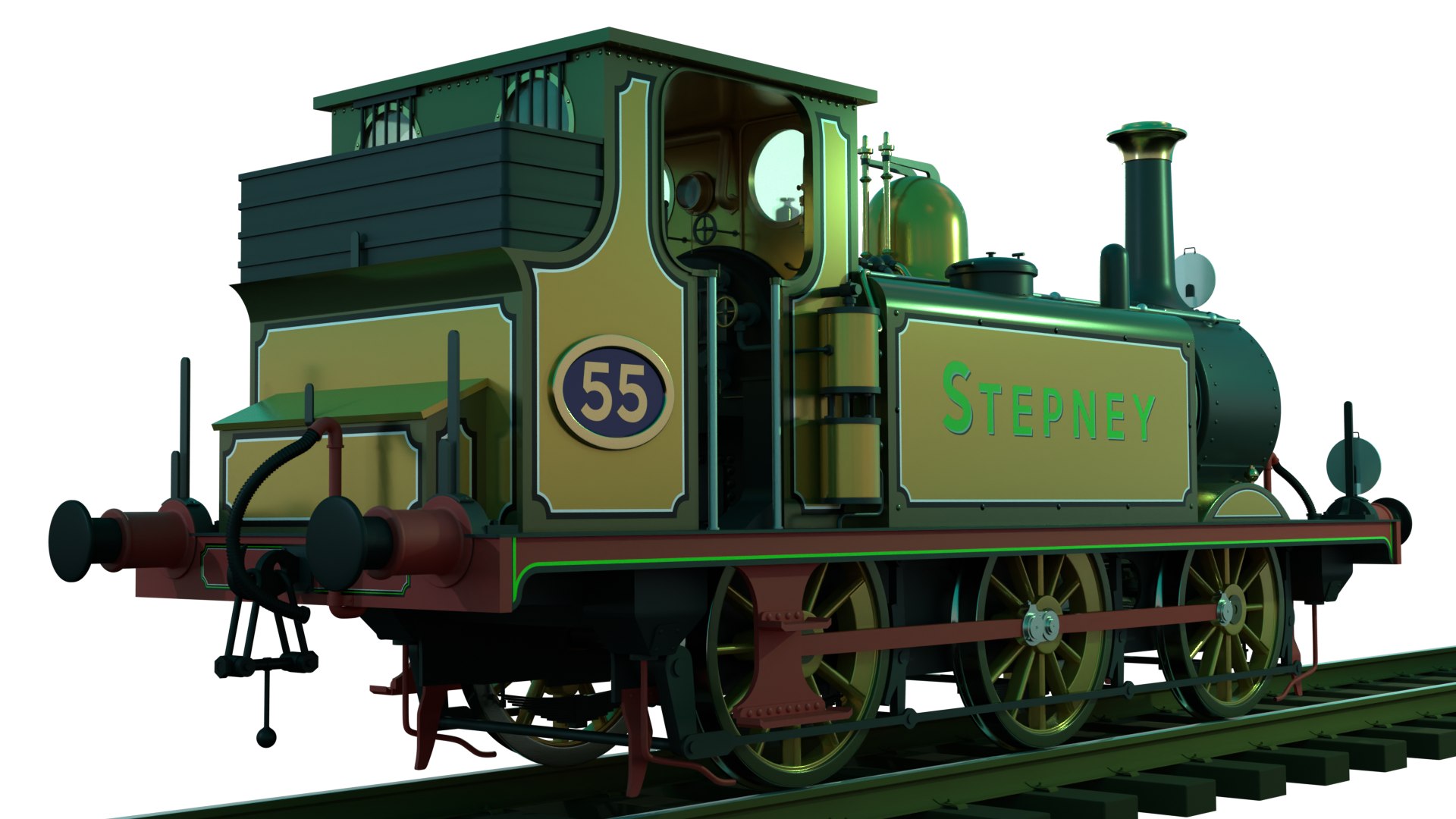 LBSCR A1X Class 55 Stepney 3D Model - TurboSquid 1892616