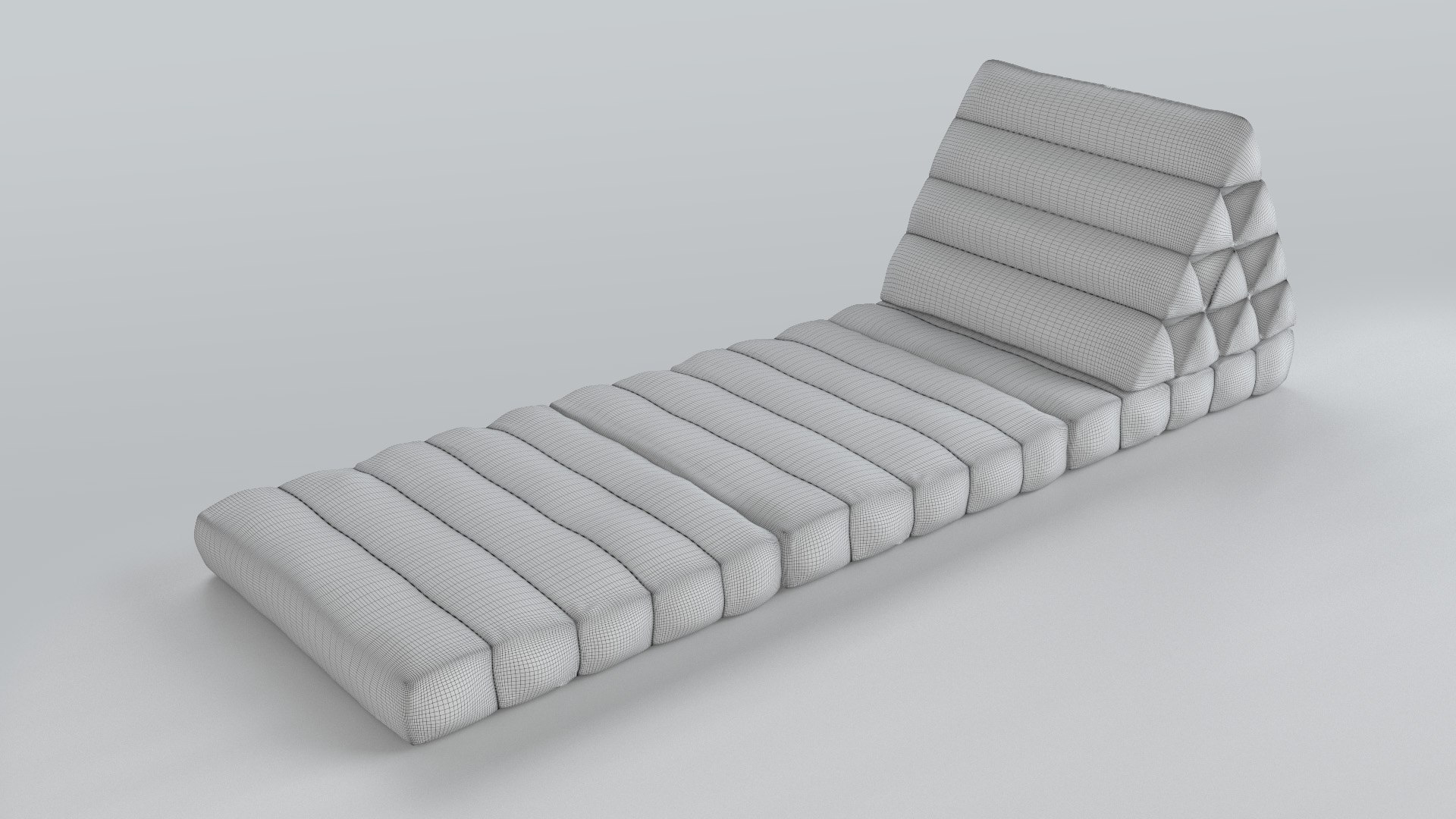 Thai mattress set blue 3D model - TurboSquid 1415474