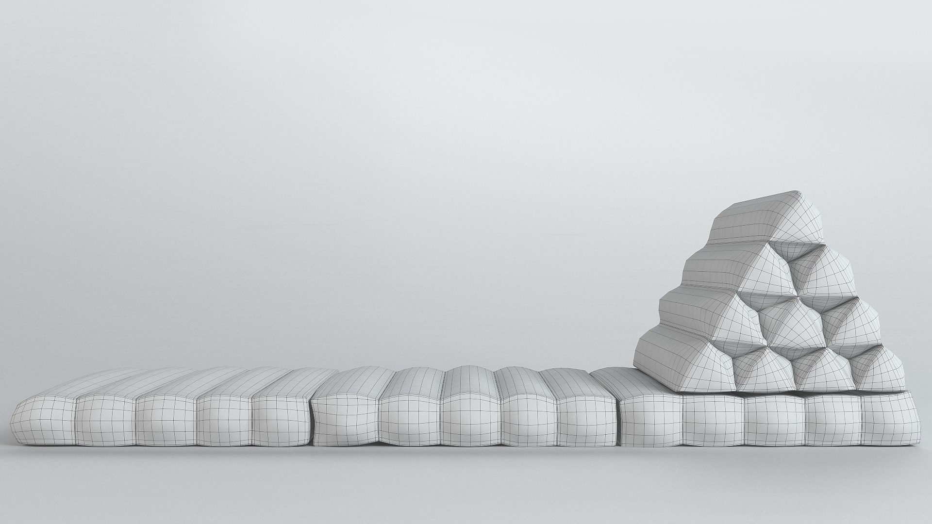 Thai mattress set blue 3D model - TurboSquid 1415474