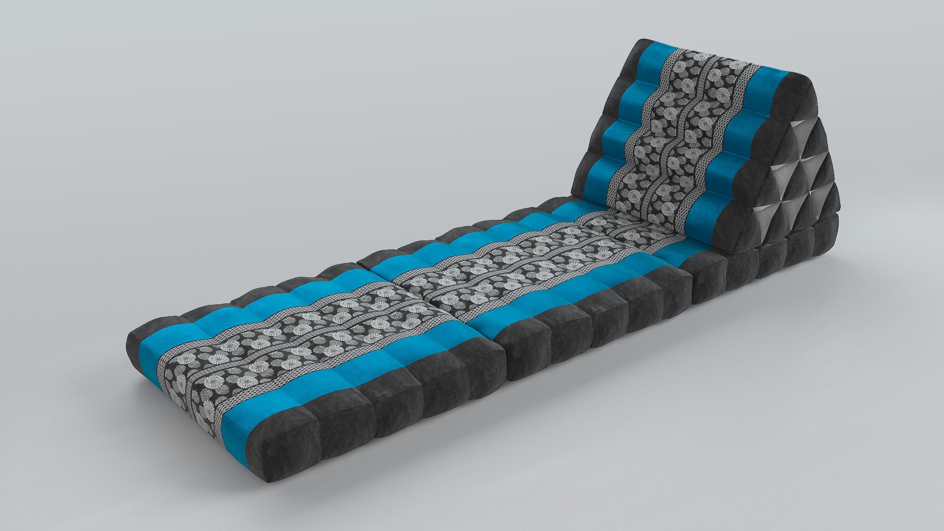 Thai mattress set blue 3D model - TurboSquid 1415474