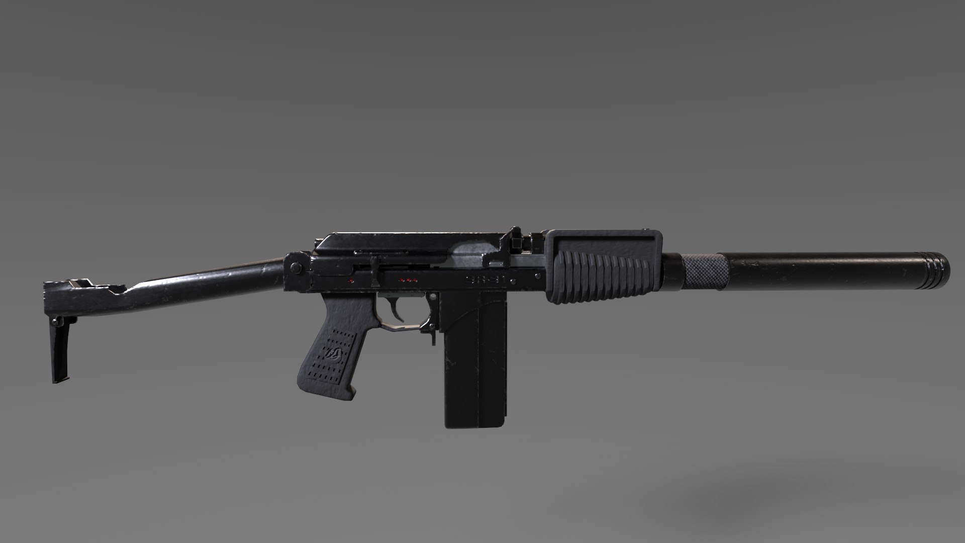 Low-poly Model Of Rifle 9A-91 With Silencer 3D Model - TurboSquid 1769865