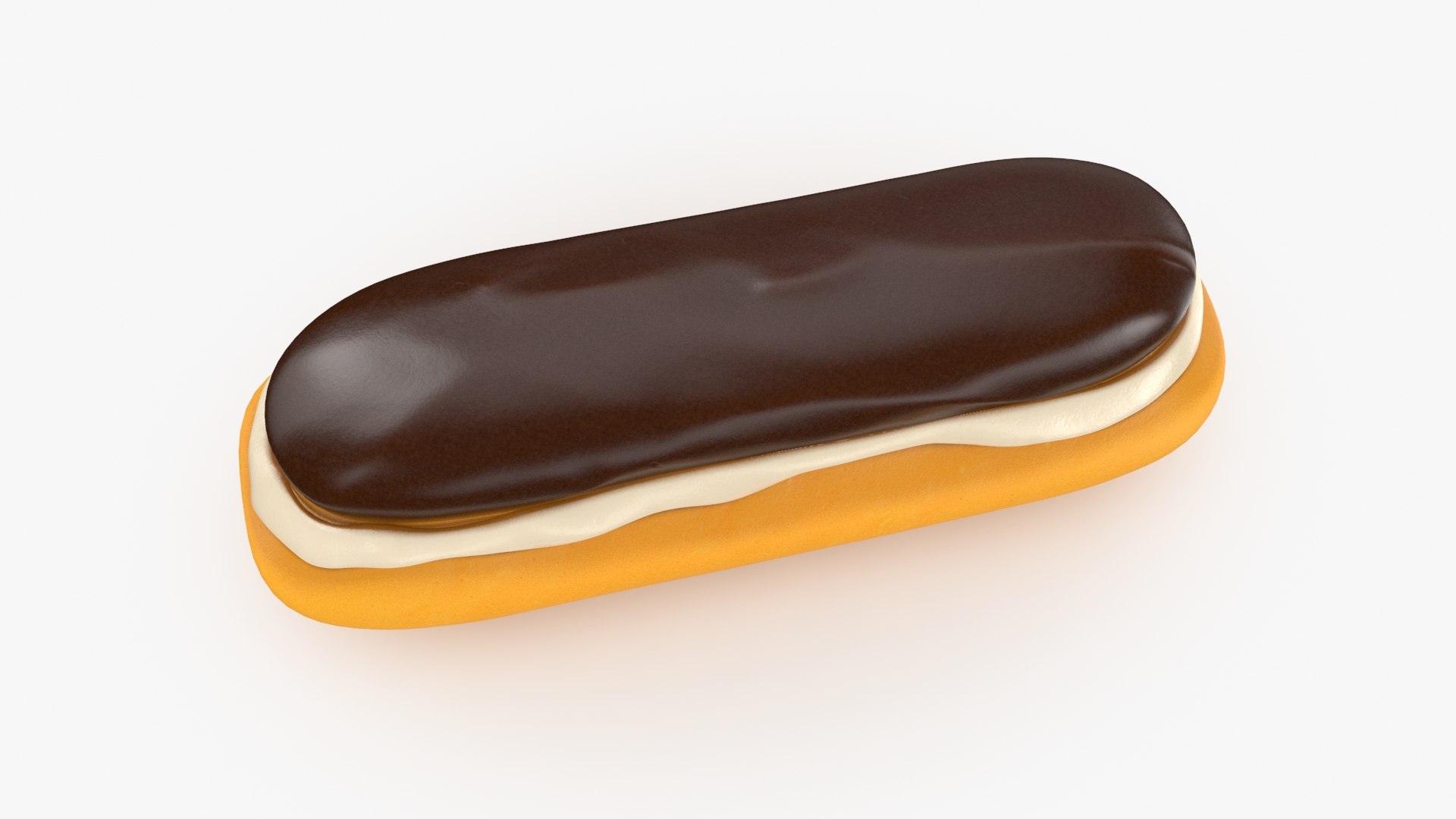 3D Cartoon Eclair - TurboSquid 2175398