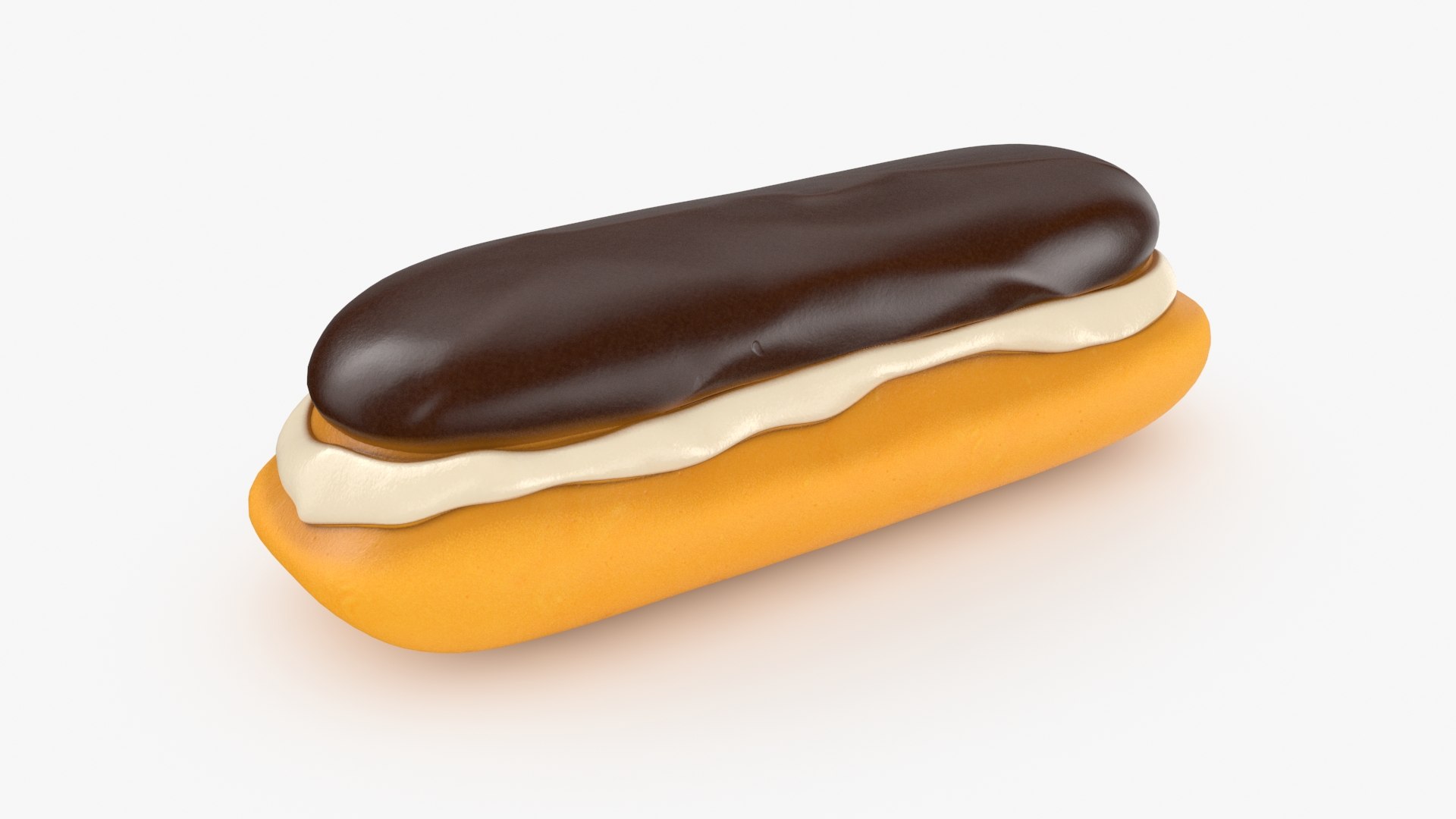 3D Cartoon Eclair - TurboSquid 2175398