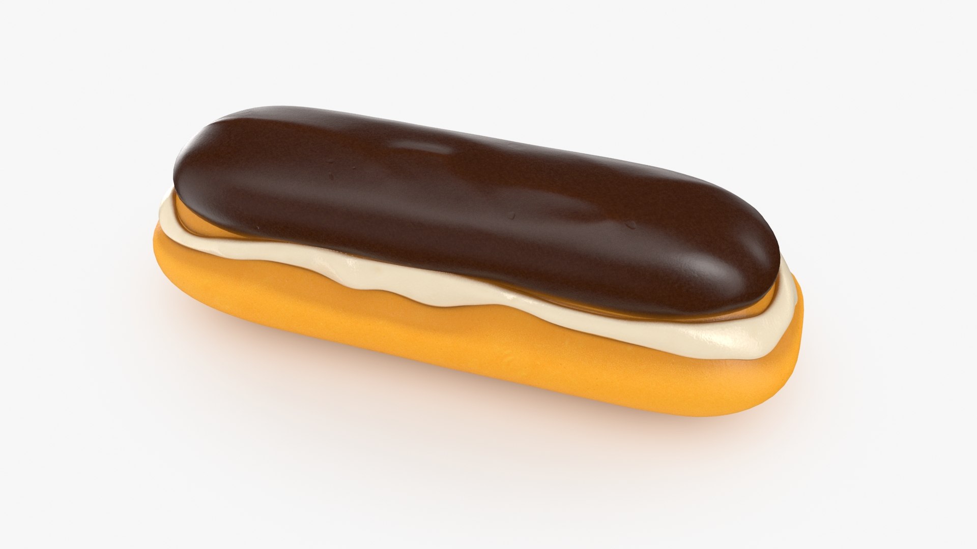3D Cartoon Eclair - TurboSquid 2175398