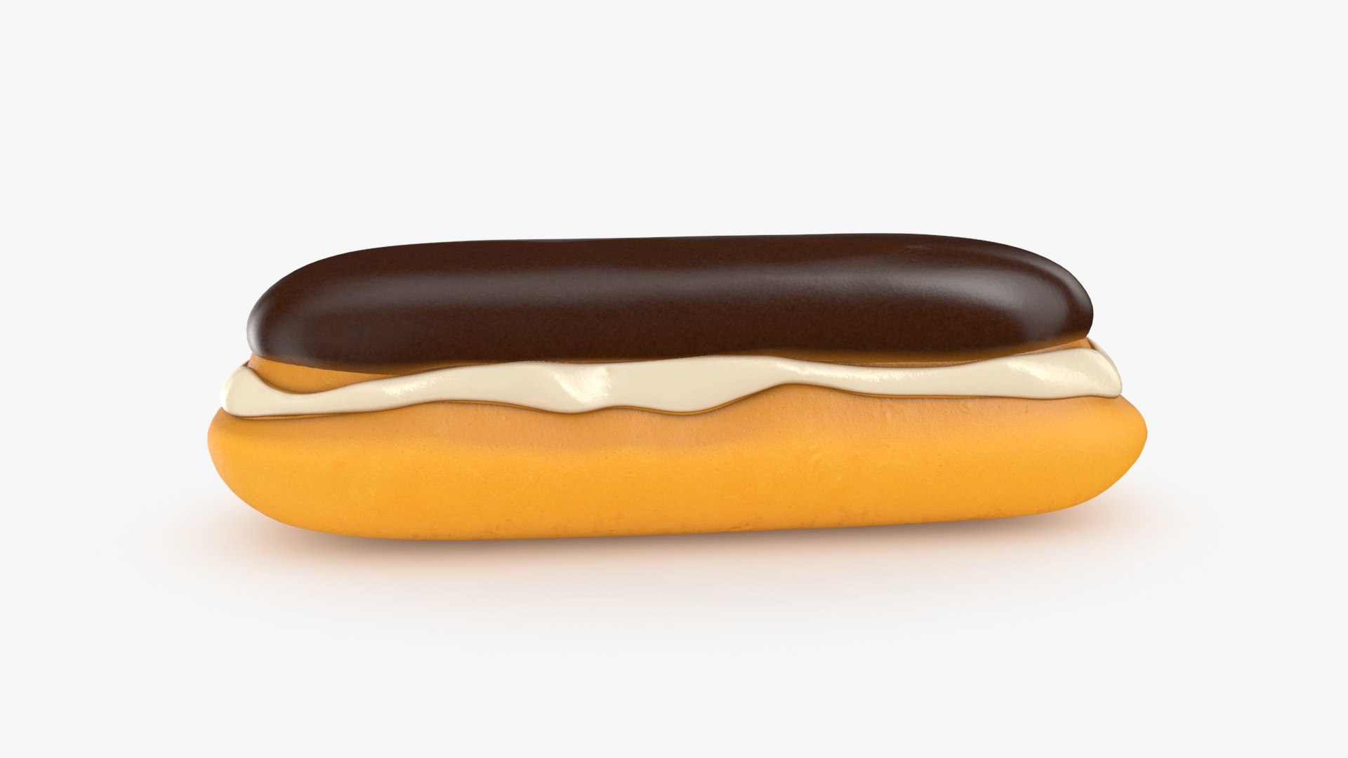 3D Cartoon Eclair - TurboSquid 2175398