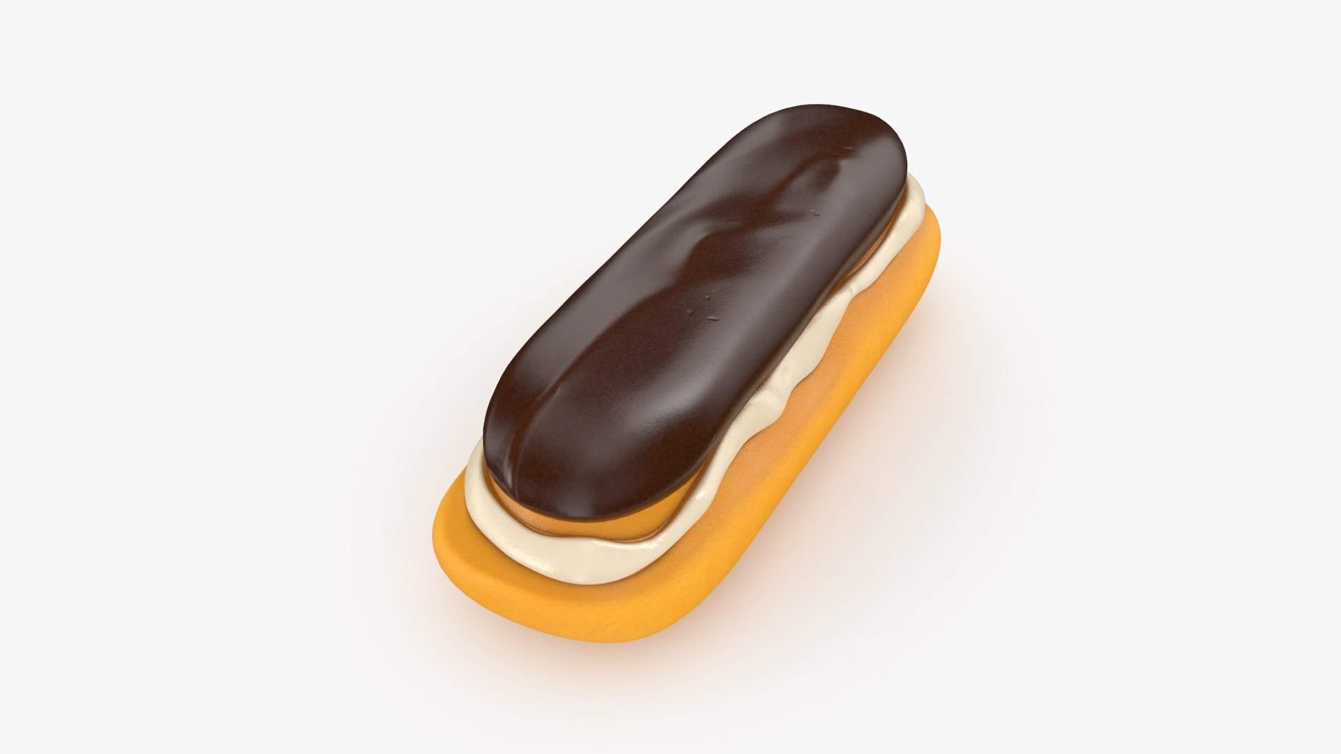 3D Cartoon Eclair - TurboSquid 2175398