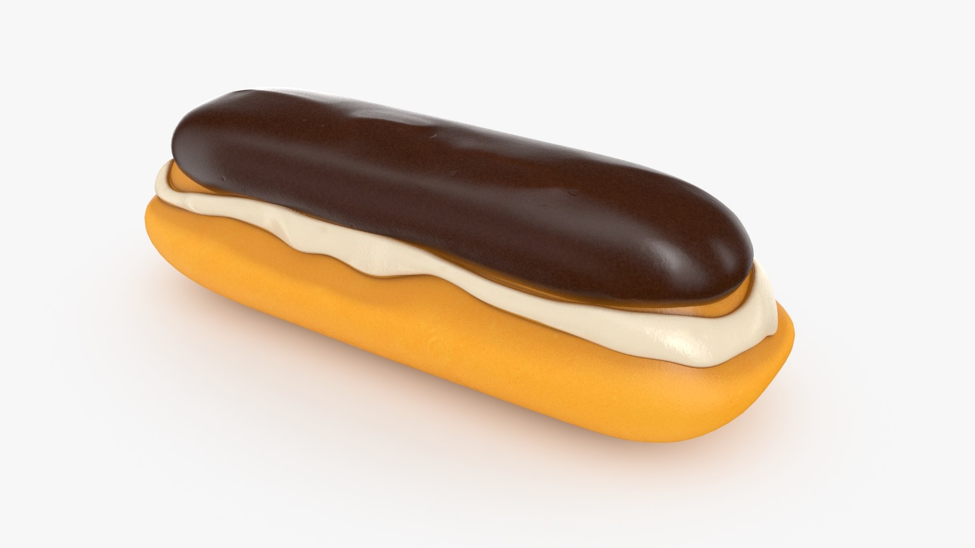3D Cartoon Eclair - TurboSquid 2175398
