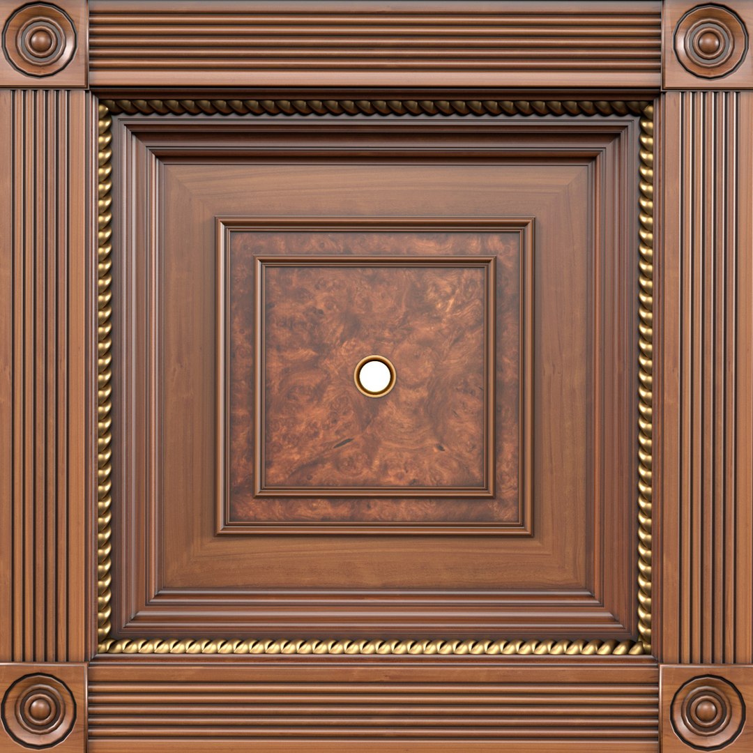 3D model Classic ceiling with lights 3D model - TurboSquid 1972790