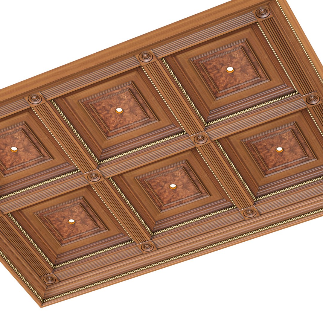 3D model Classic ceiling with lights 3D model - TurboSquid 1972790