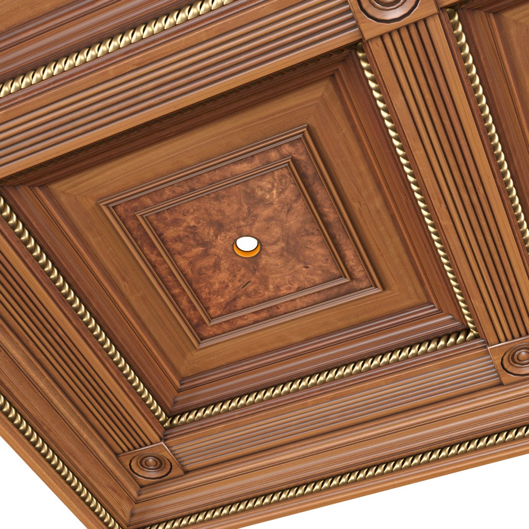 3D model Classic ceiling with lights 3D model - TurboSquid 1972790