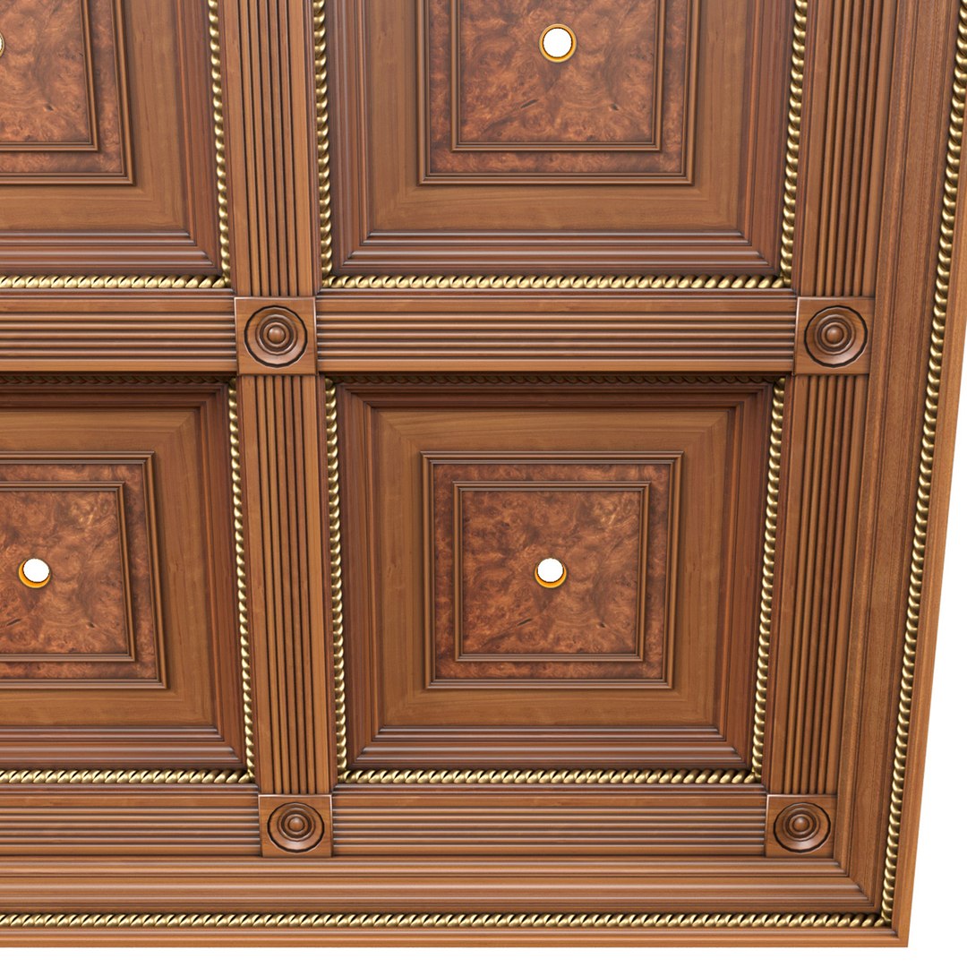 3D model Classic ceiling with lights 3D model - TurboSquid 1972790