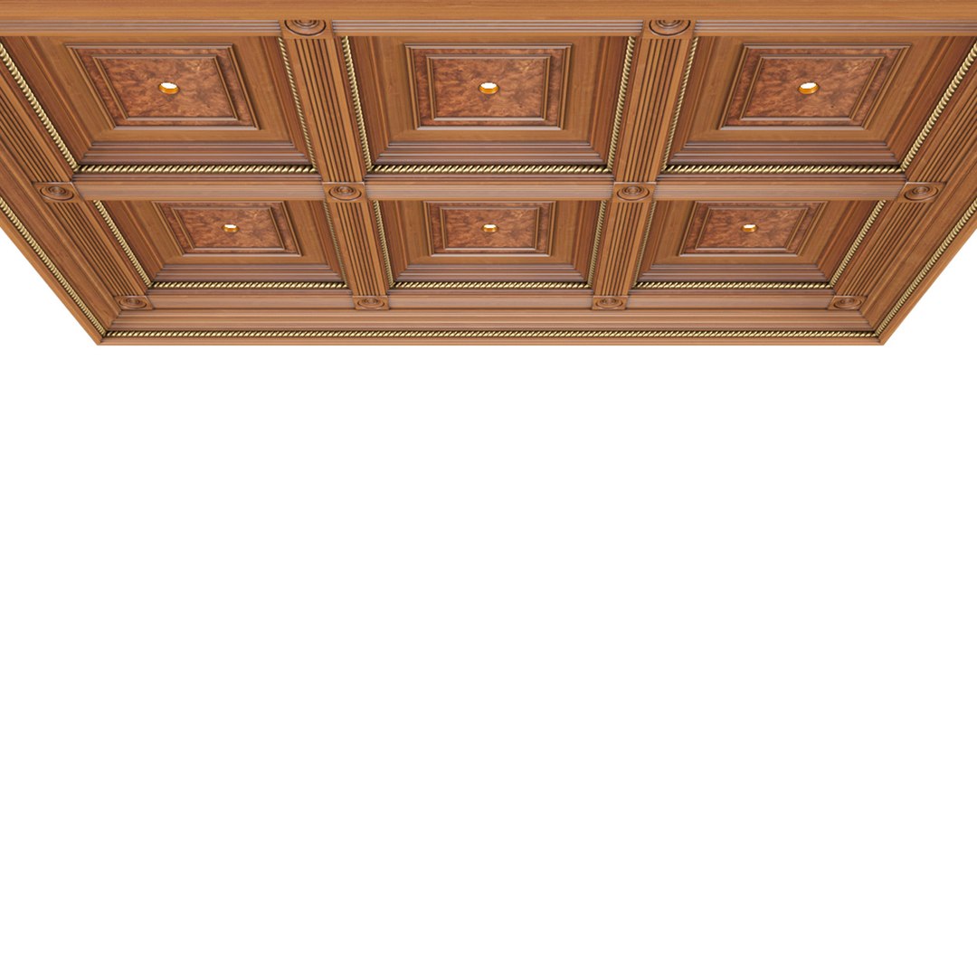 3D model Classic ceiling with lights 3D model - TurboSquid 1972790