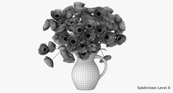 Poppy Rustic 3D model - TurboSquid 1833126