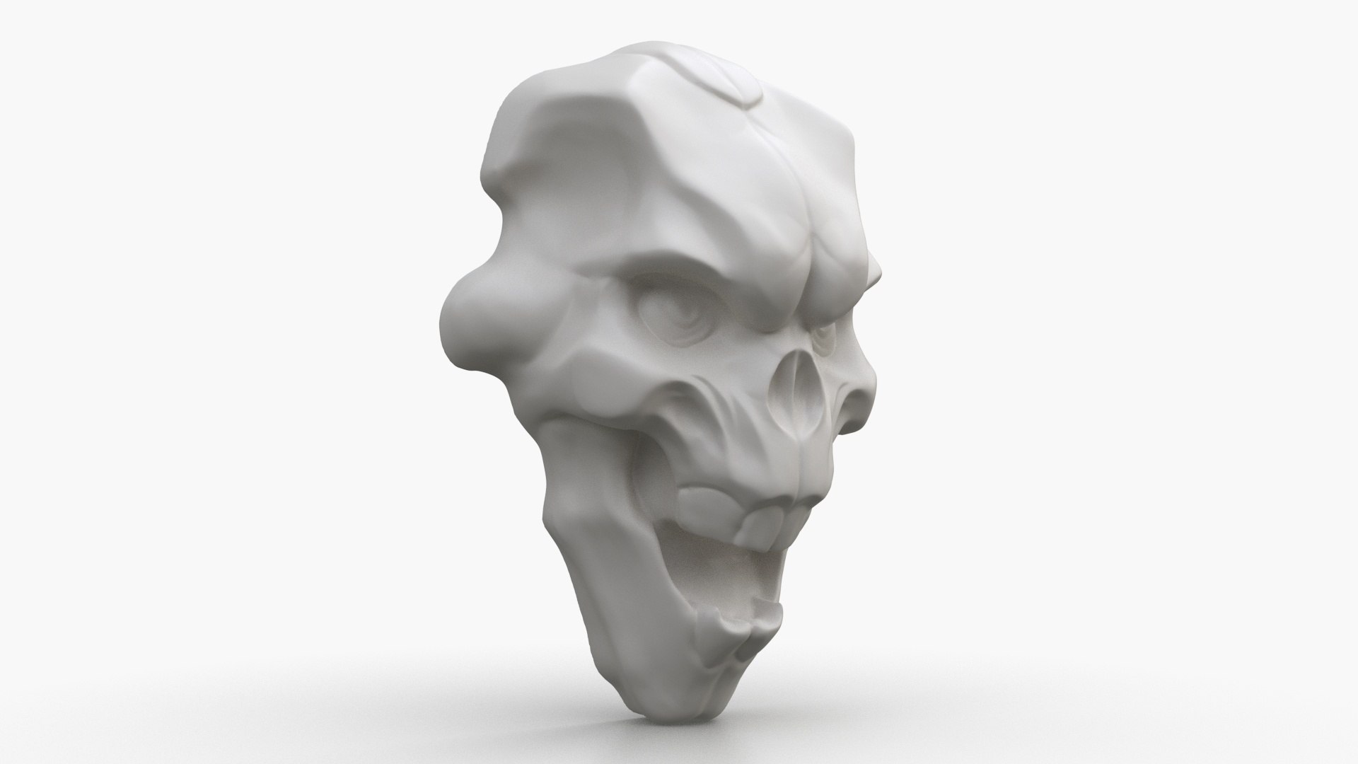 3D Skull Relief 46 - TurboSquid 2284472