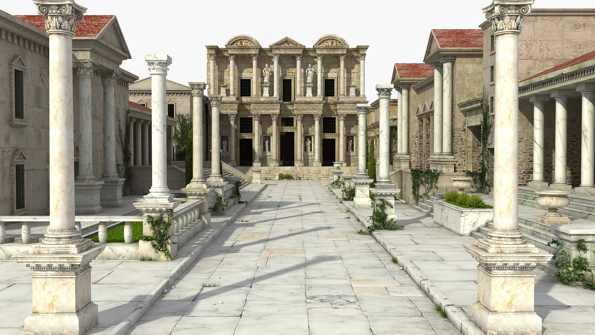 3D Library Of Celsus Ephesus Model - TurboSquid 2003097