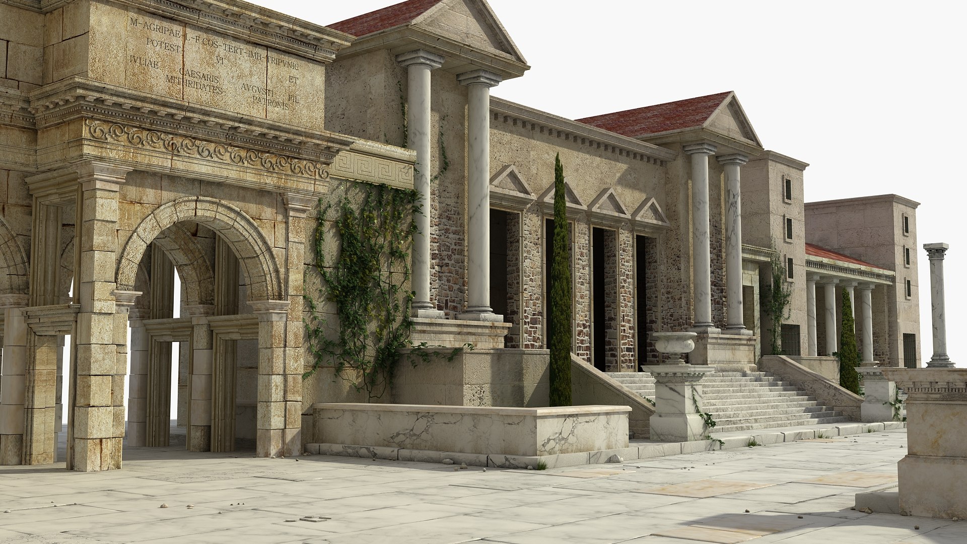 3D Library Of Celsus Ephesus Model - TurboSquid 2003097