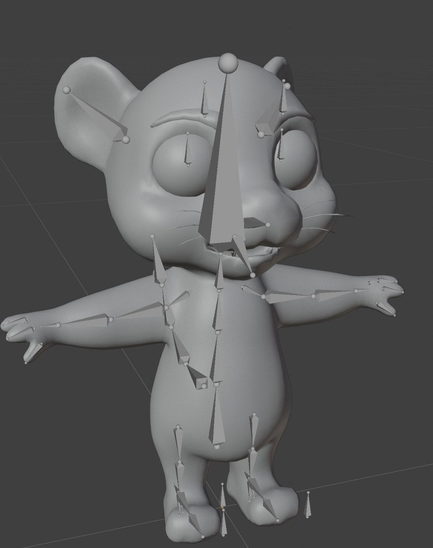 Cartoon Tiger Rigged Base Mesh 3D Model - TurboSquid 1813978
