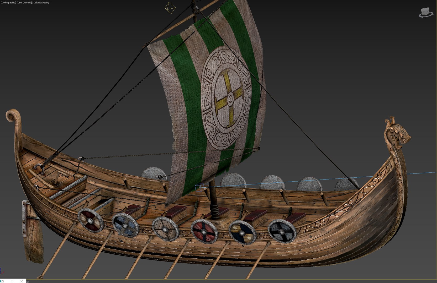 Ship boat drakkar 3D model - TurboSquid 1626948