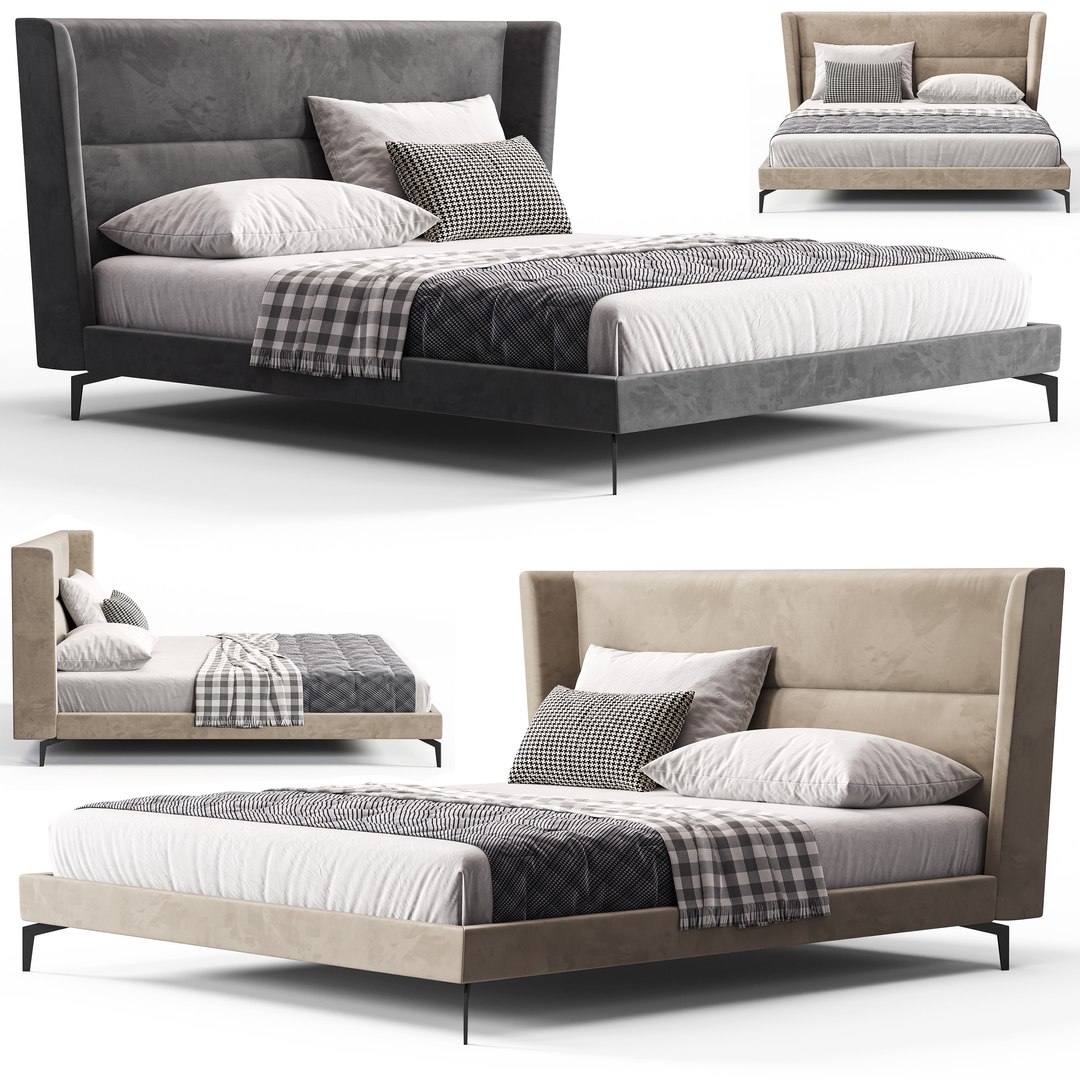 Cattelan Italia Ludovic Bed 3D Model - TurboSquid 2319777