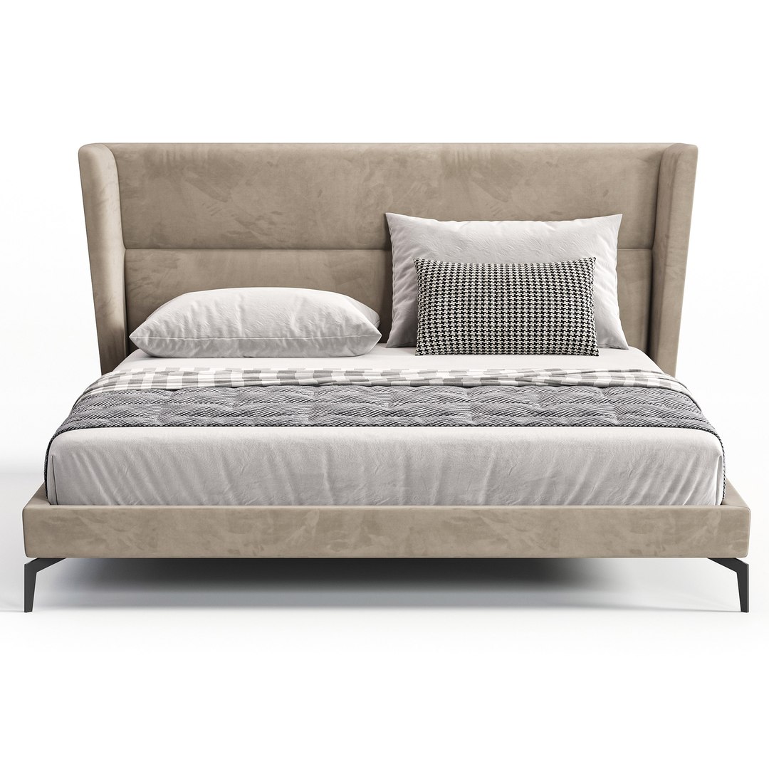 Cattelan Italia Ludovic Bed 3D Model - TurboSquid 2319777