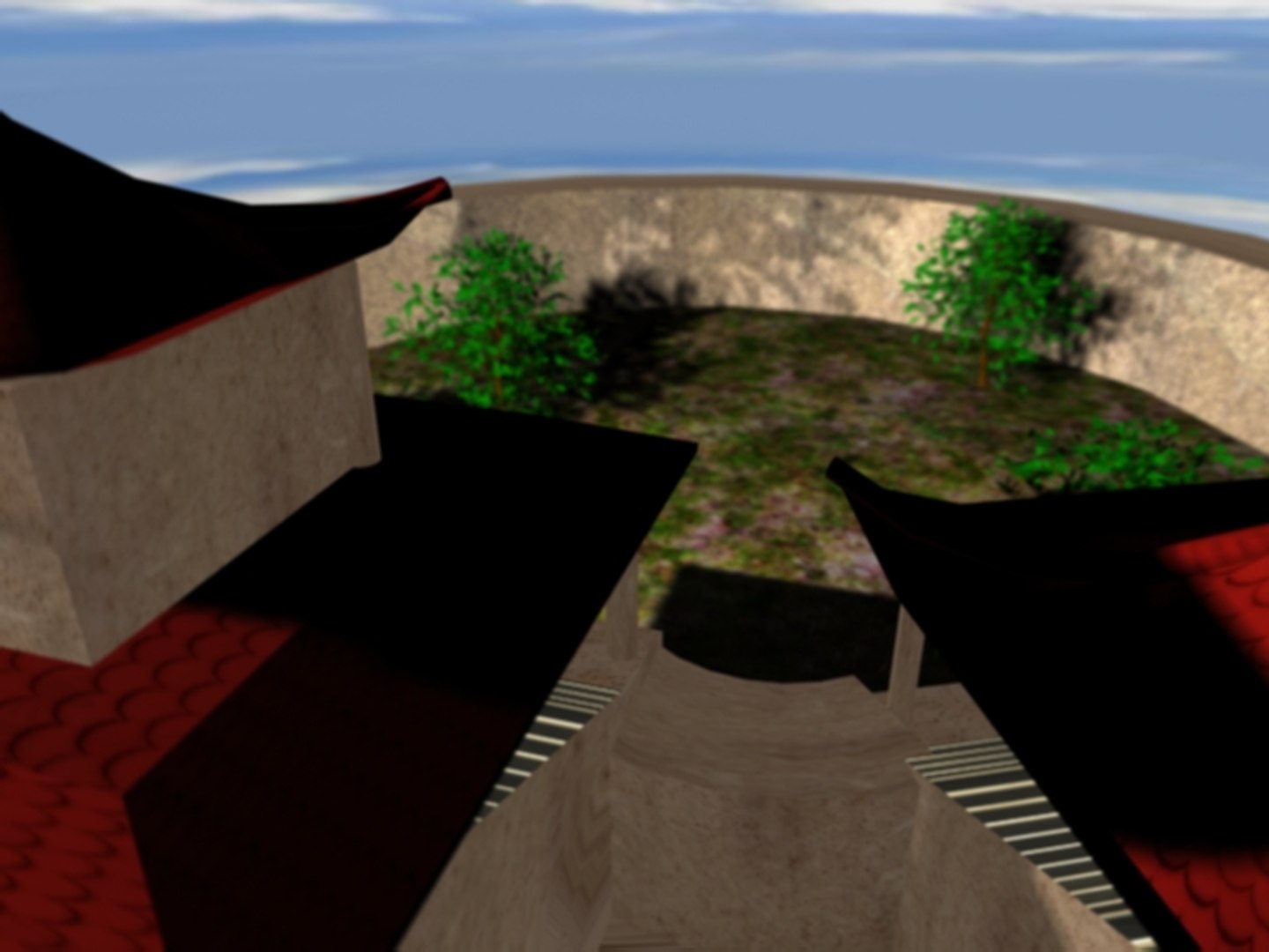 3d Chunin Exam Arena Model