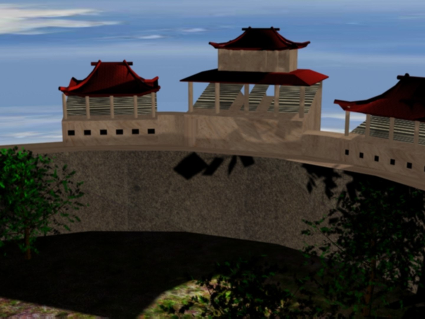 3d Chunin Exam Arena Model