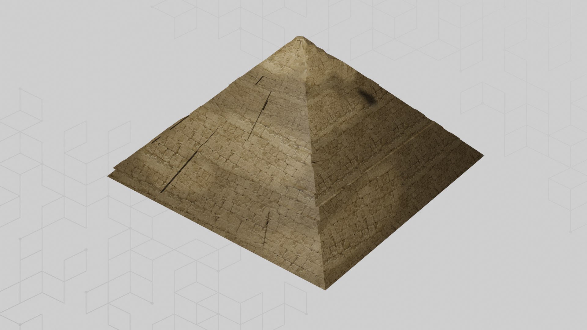 3D Low Poly Pyramid Game Ready Model - TurboSquid 1951746