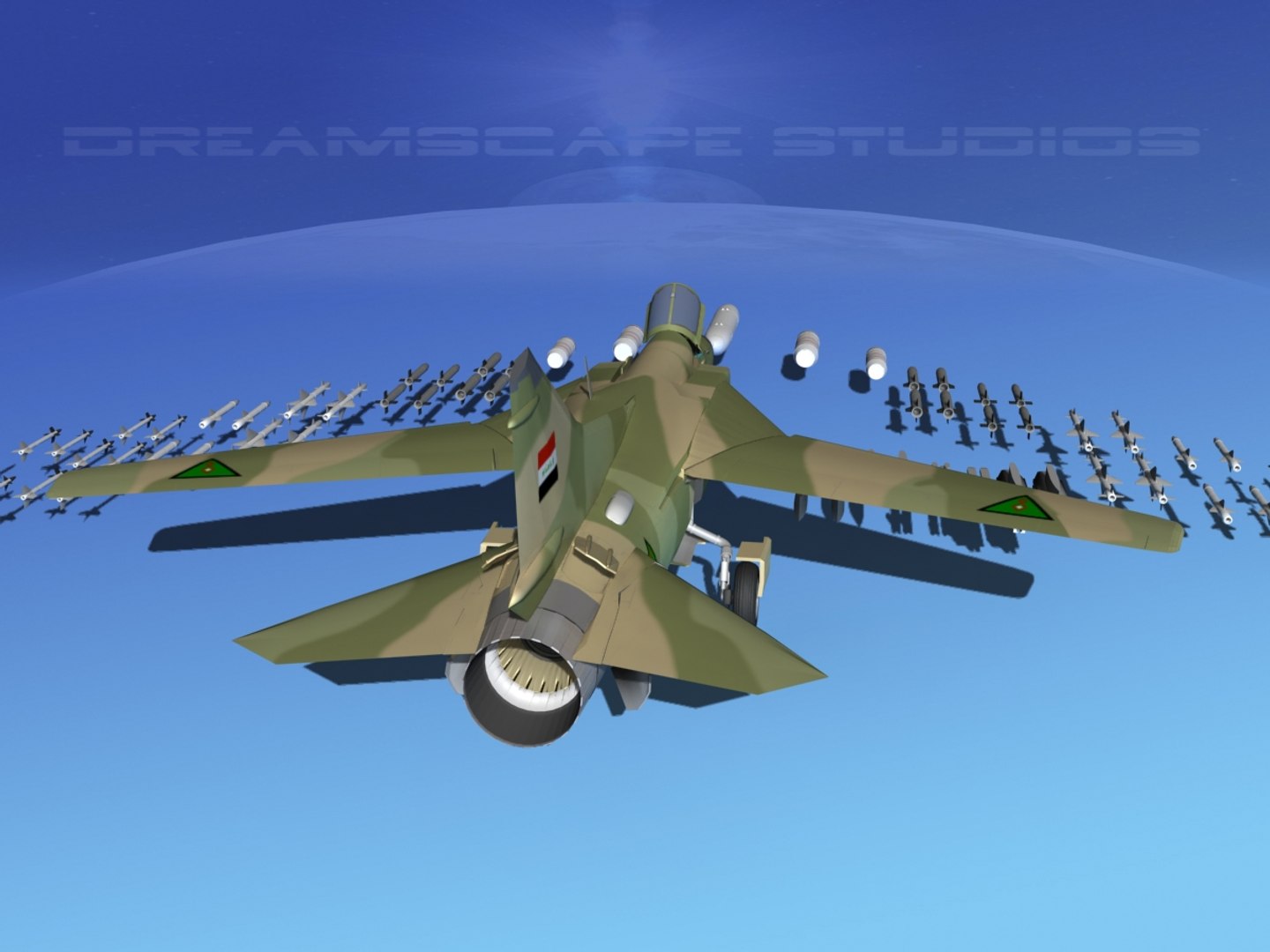 3d Model Mig-23 Flogger B Fighter