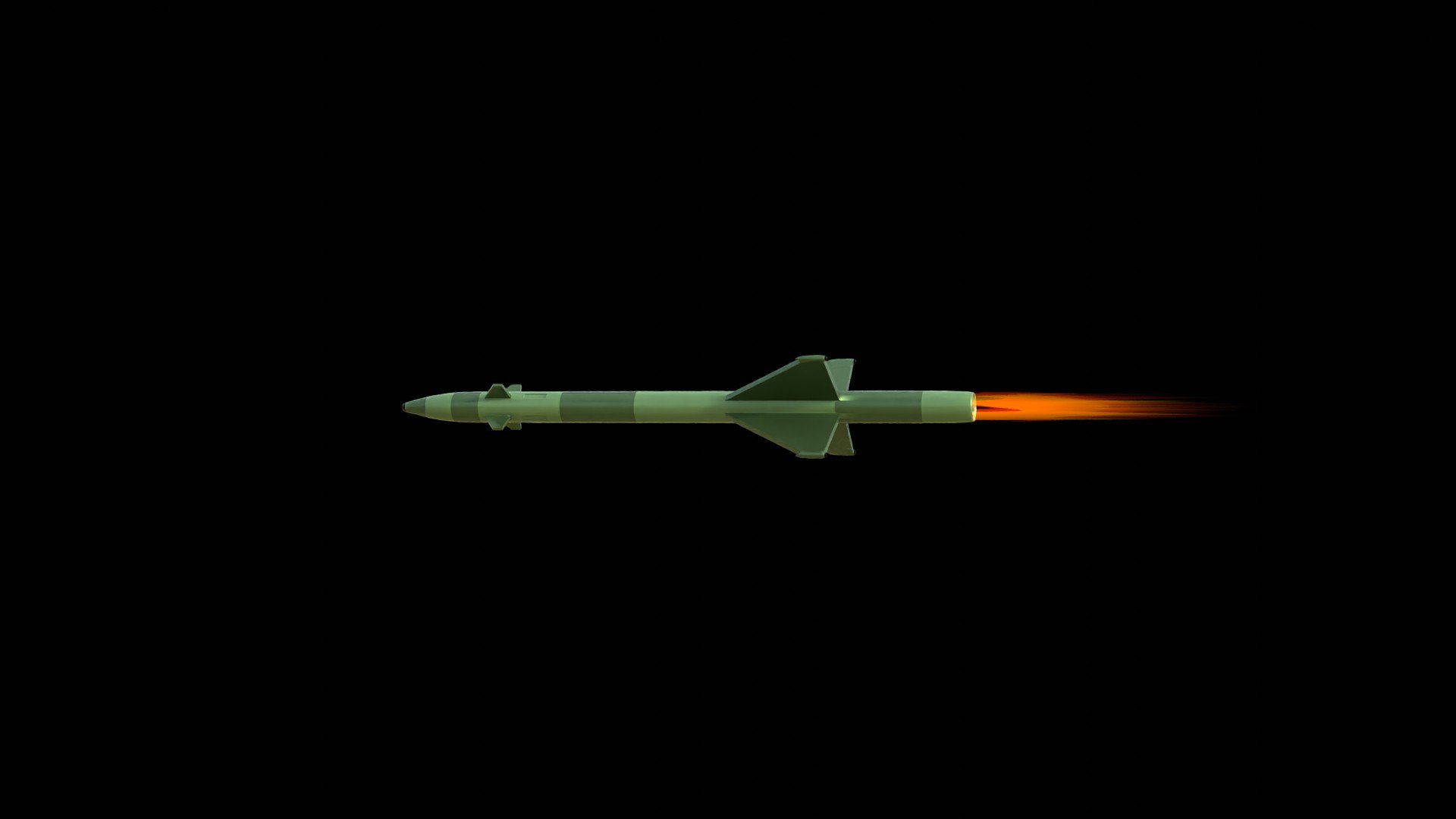 Missle Flying 3D Model - TurboSquid 1926074