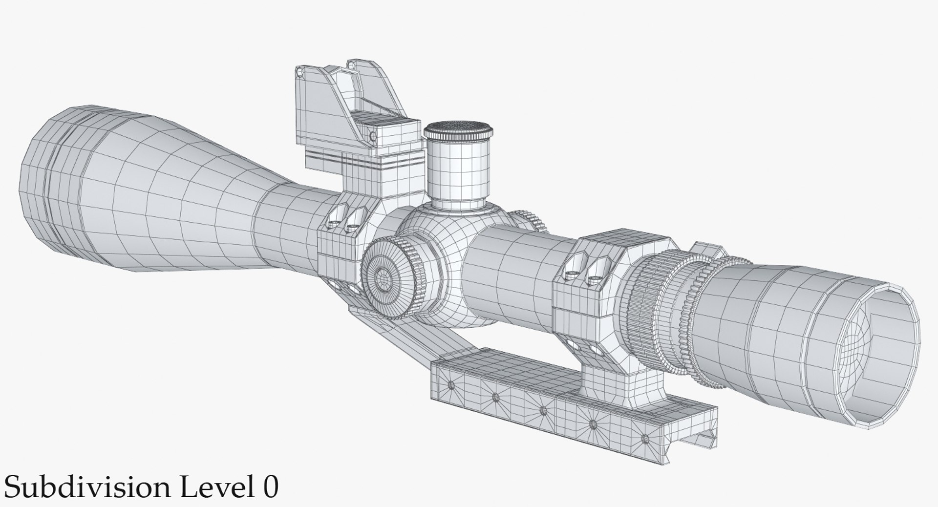 Rifle Optical Scope 4 3D Model - TurboSquid 1347490