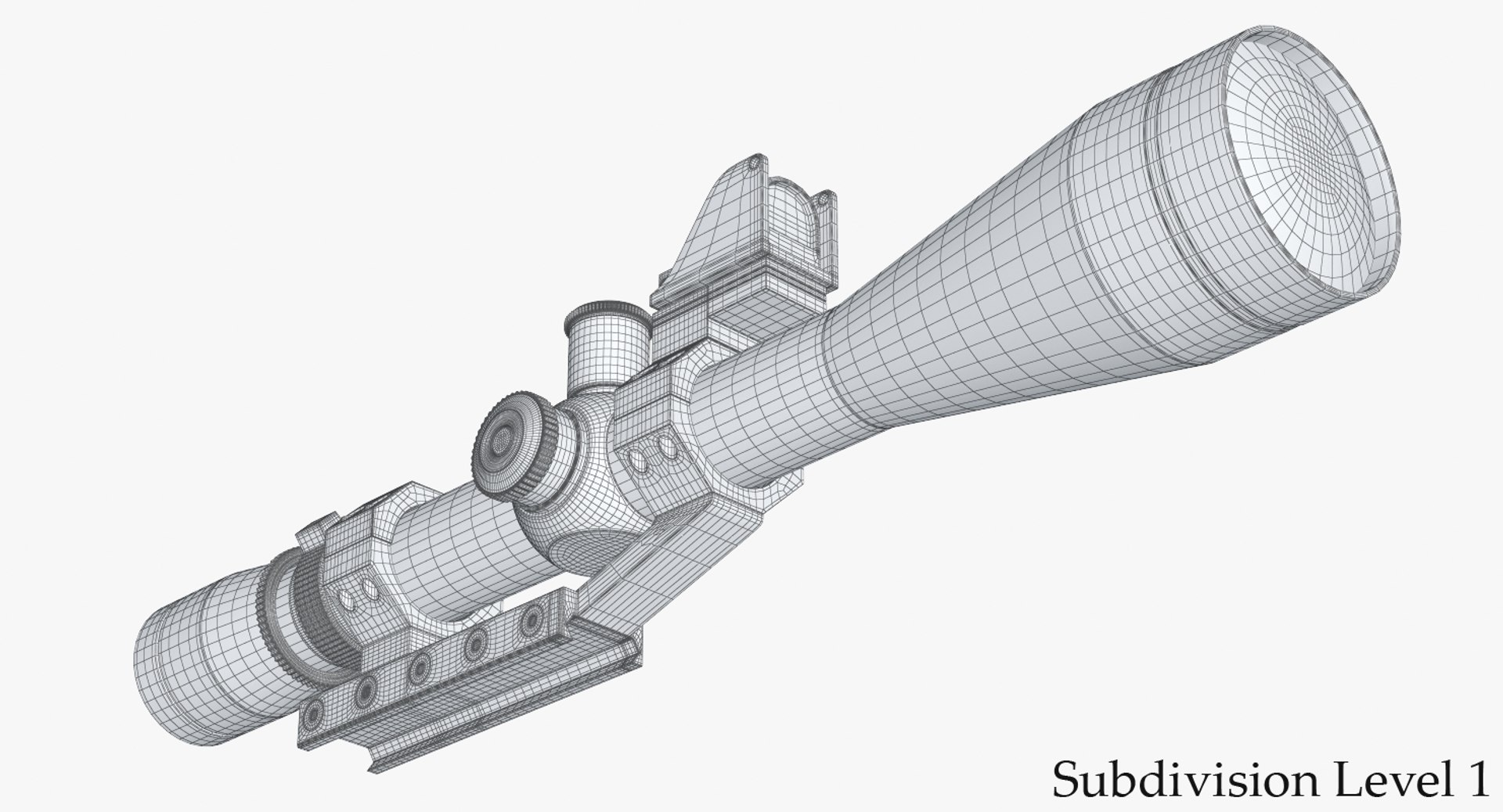 Rifle Optical Scope 4 3D Model - TurboSquid 1347490