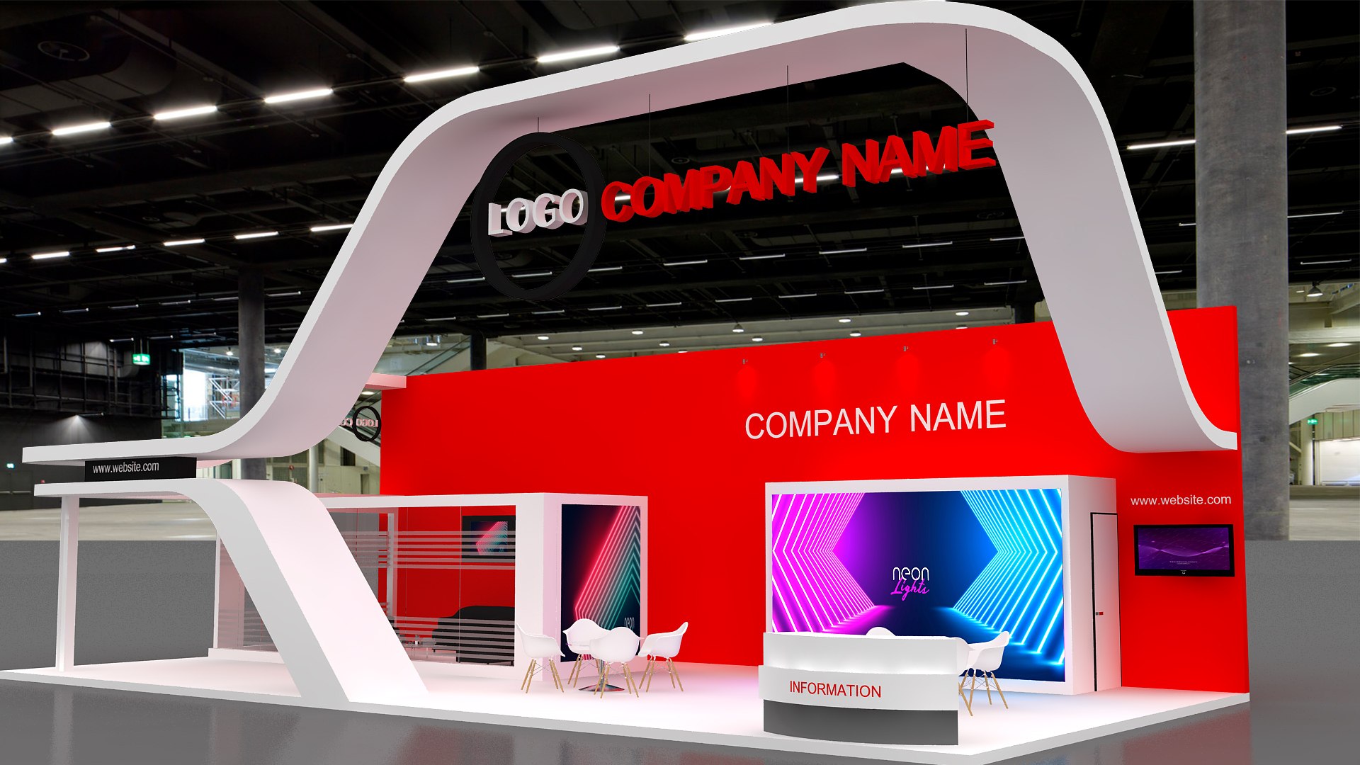 3D Exhibition 3D Model - TurboSquid 2339078