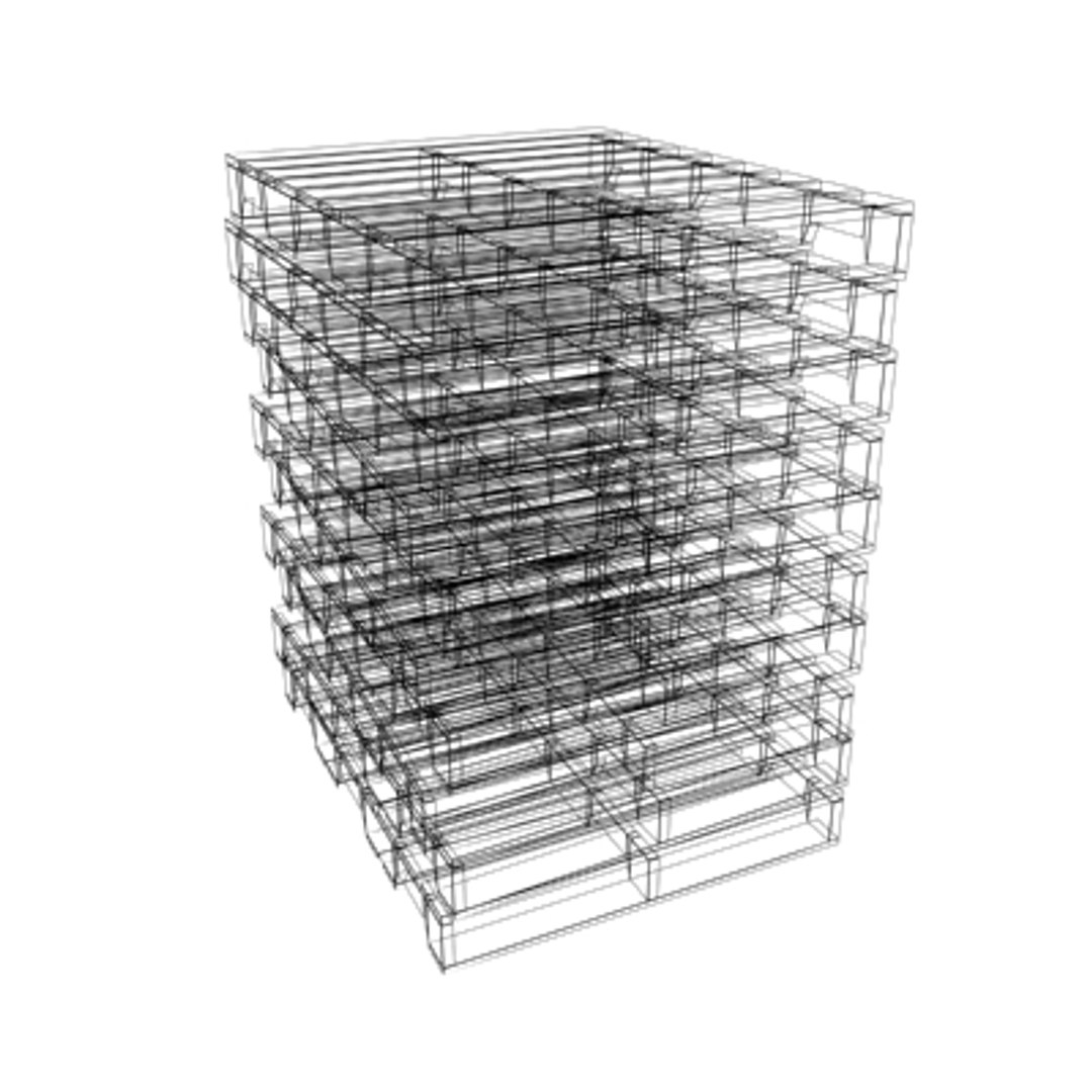 Stack Pallets 3d 3ds