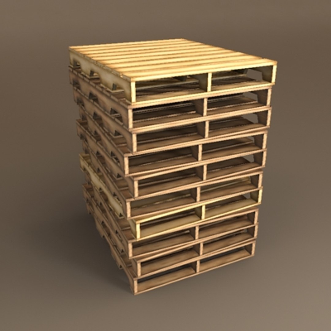 Stack Pallets 3d 3ds