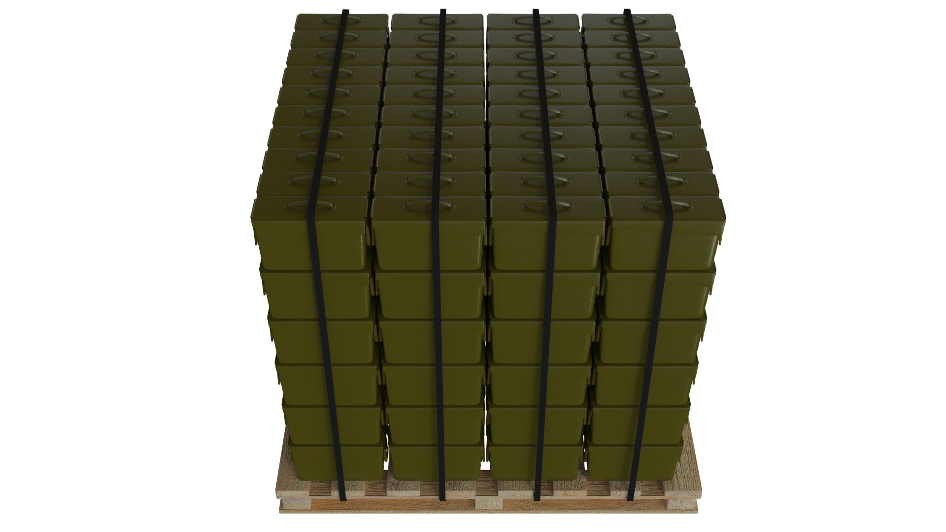 3D Ammunition Metal Box Palet Model - TurboSquid 2000507