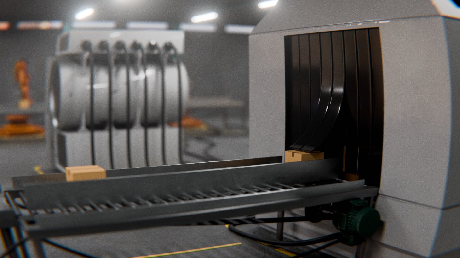 3D Production Line Model - TurboSquid 2376899