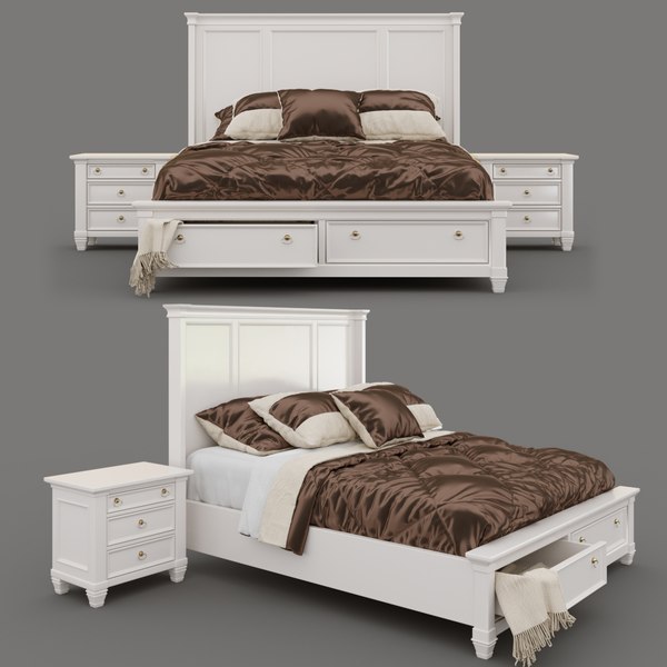 Prentice bed 3D - TurboSquid 1438219