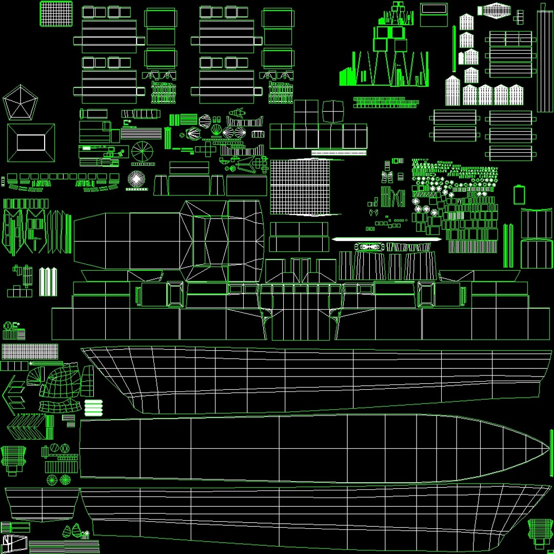 Mandau Class Gunboat 3d Model