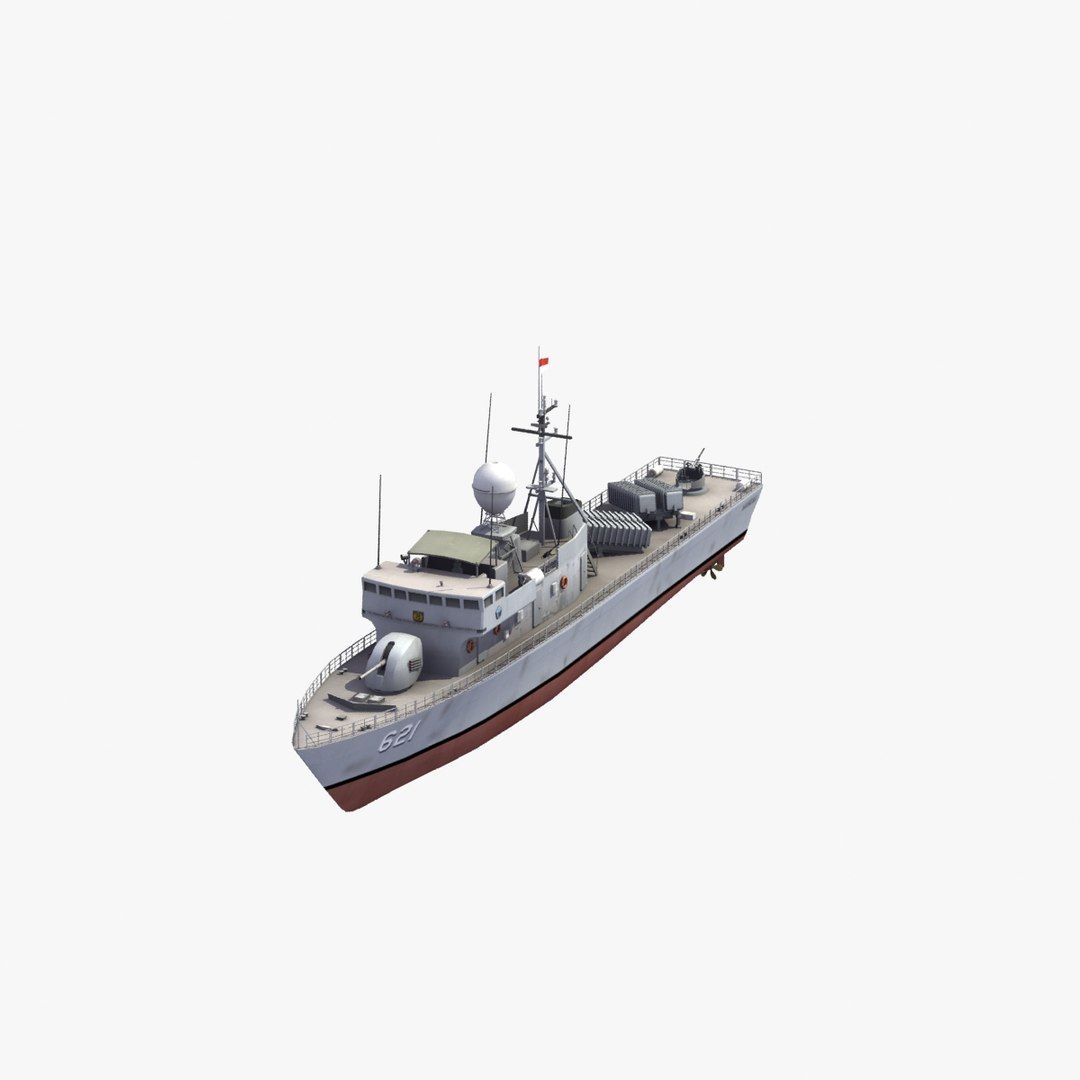 Mandau Class Gunboat 3d Model