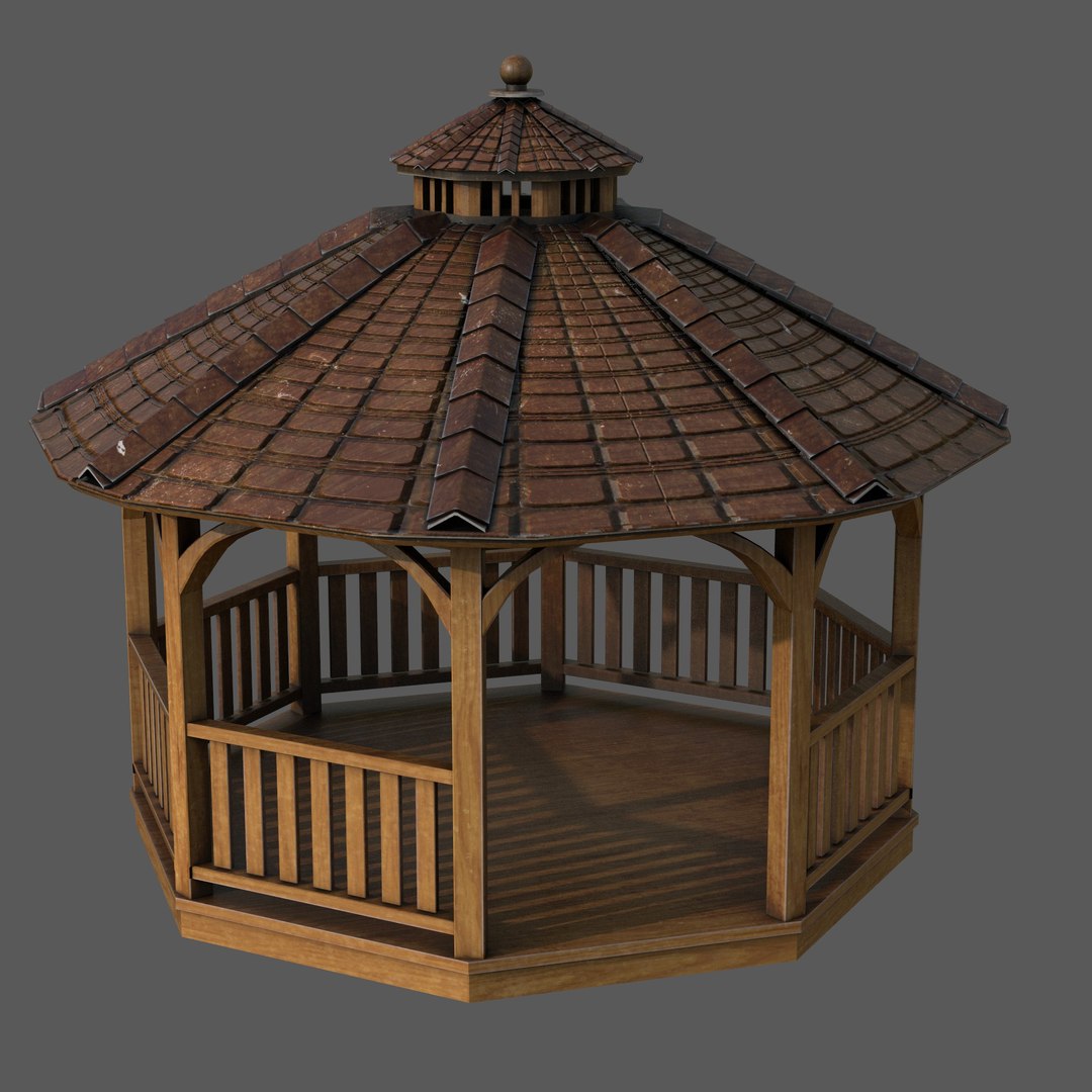 Garden Gazebo 2 Model - TurboSquid 2160431