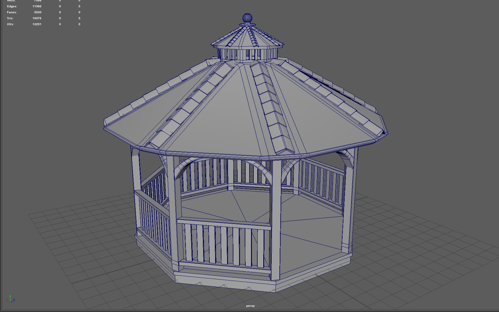 Garden Gazebo 2 Model - TurboSquid 2160431